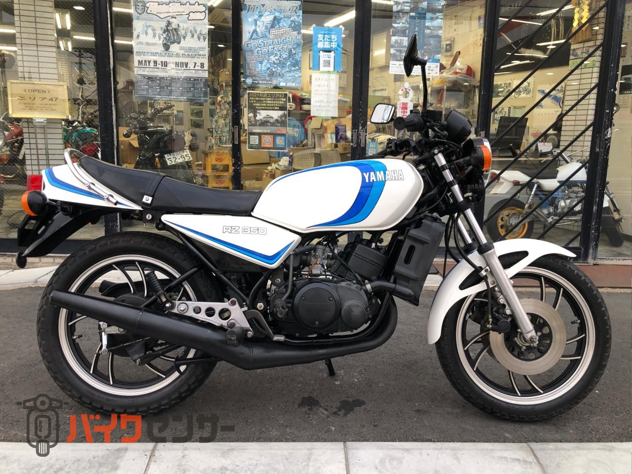 ヤマハ RZ350 初期型 フルノーマル フルレストア済 ナナハンキラー ダブルディスクブレーキ ダブルホーン 純正ミラー 純正車載工具 ...