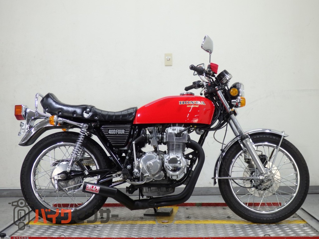ホンダ CB400F（408cc） 社外製ショートマフラー タックロールシート ヨンフォア 41325 B336296| BDSバイクセンサー