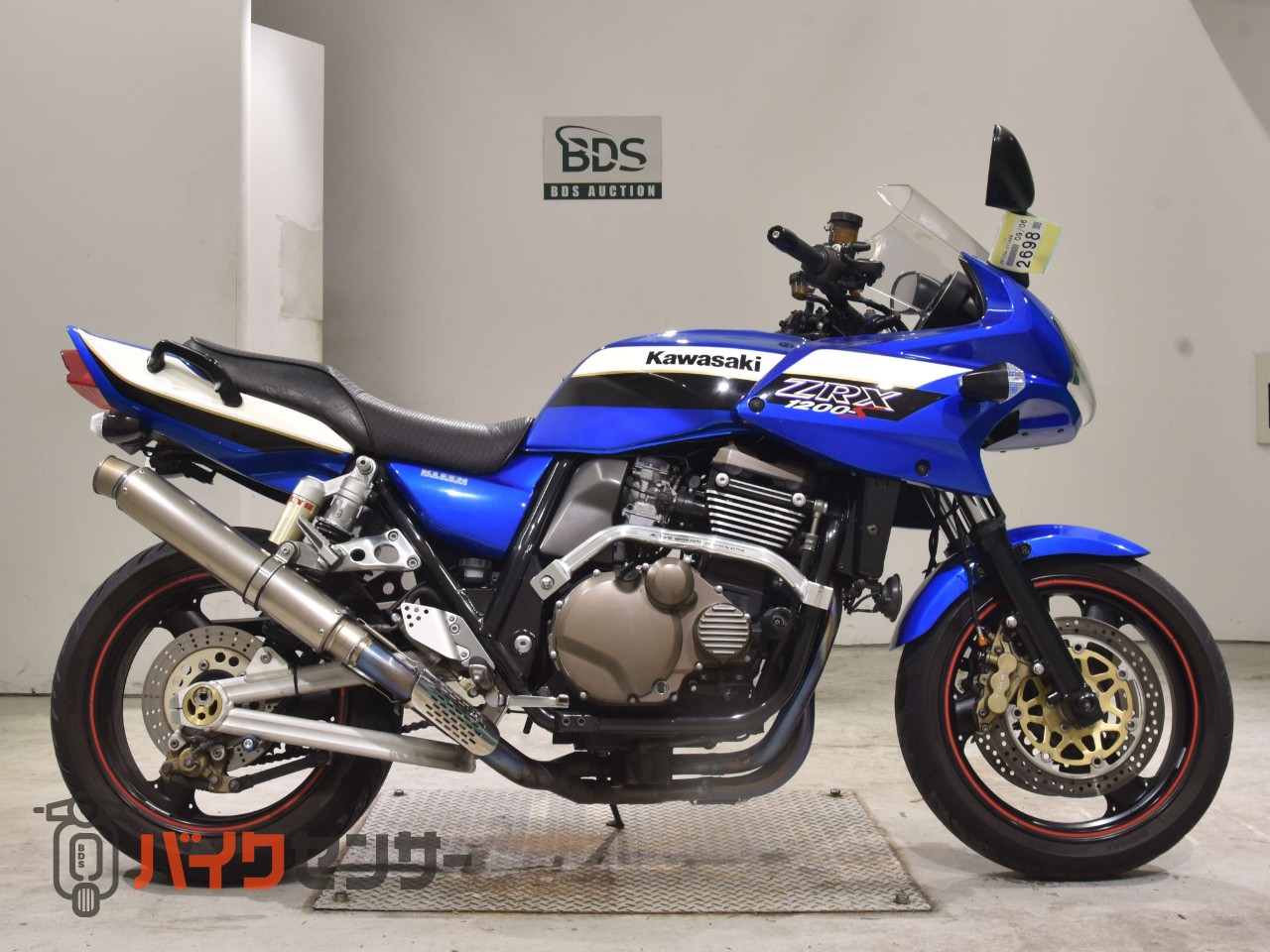 カワサキ ZRX1200S アクティブサブフレーム 社外マフラー エンジンスライダー B369536| BDSバイクセンサー