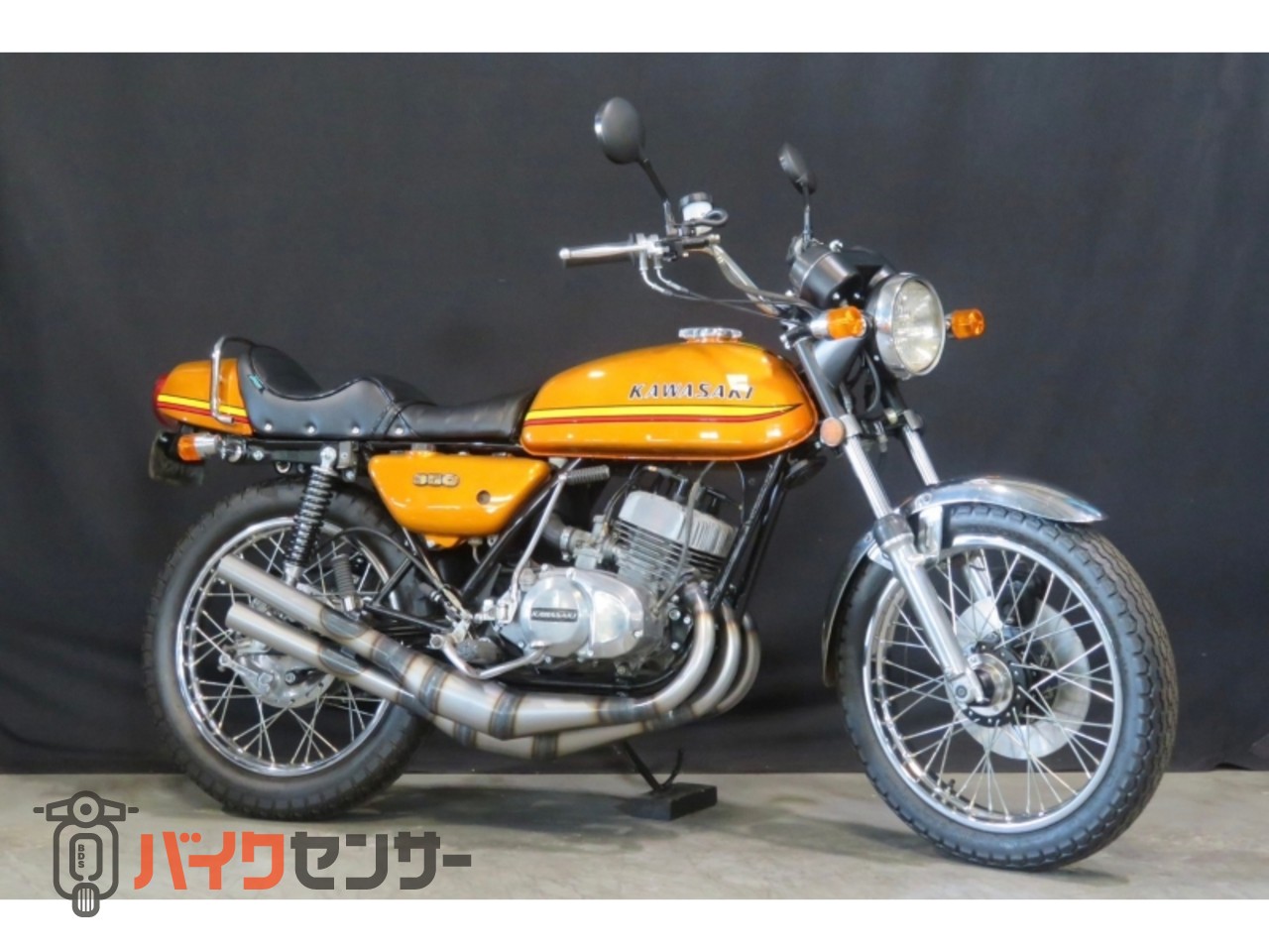 カワサキ 350SS-中期 ショットガンチャンバー NEWペイント外装 タックロール B386279| BDSバイクセンサー