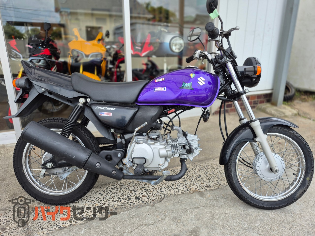 スズキ GS50 キャブ車 4スト マニュアル パープル B410519| BDSバイクセンサー