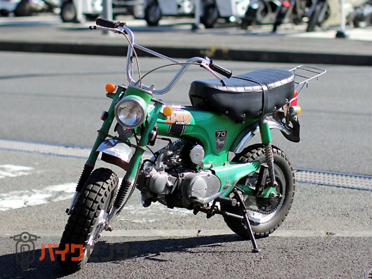 ホンダ DAX70 ☆動画あり☆ リアキャリア グリーン B091114| BDSバイクセンサー