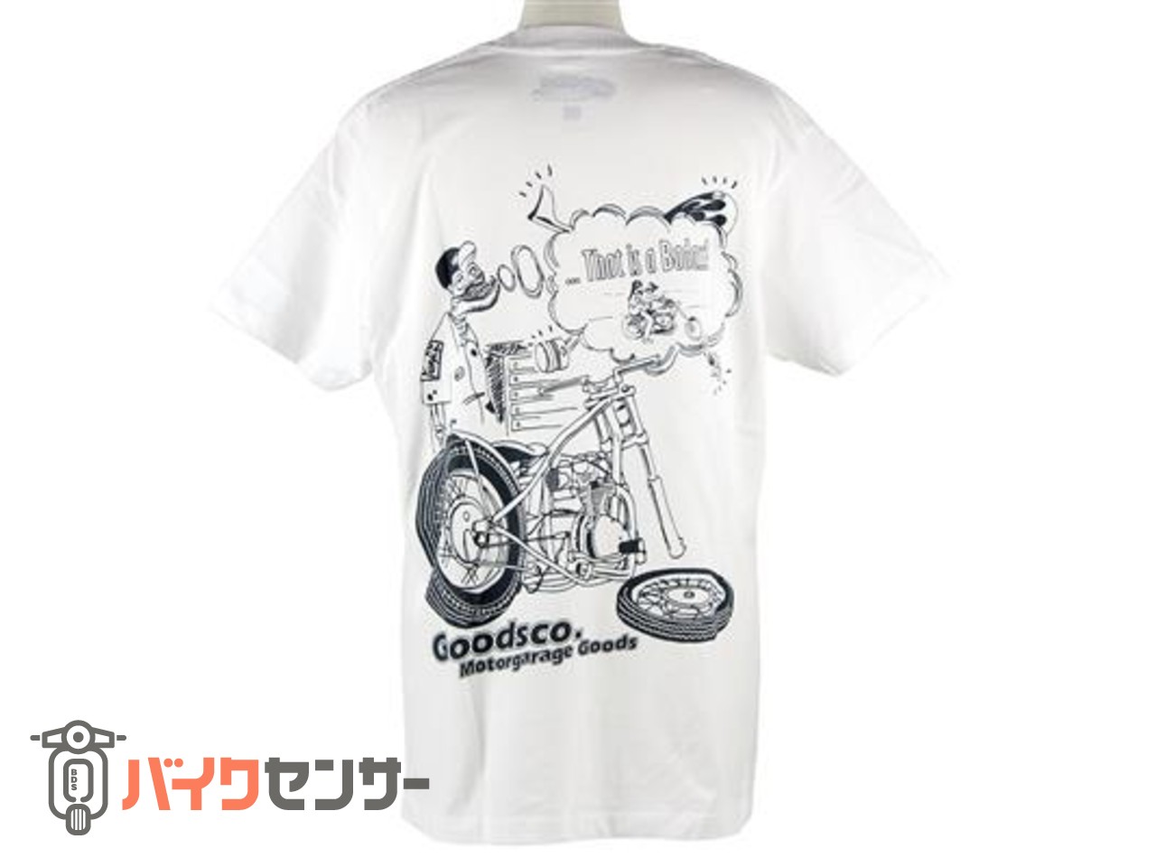 "BADASS" T-SHIRTS - WH Sサイズ 【品番：GA-00139】 P003234| BDSバイクセンサー