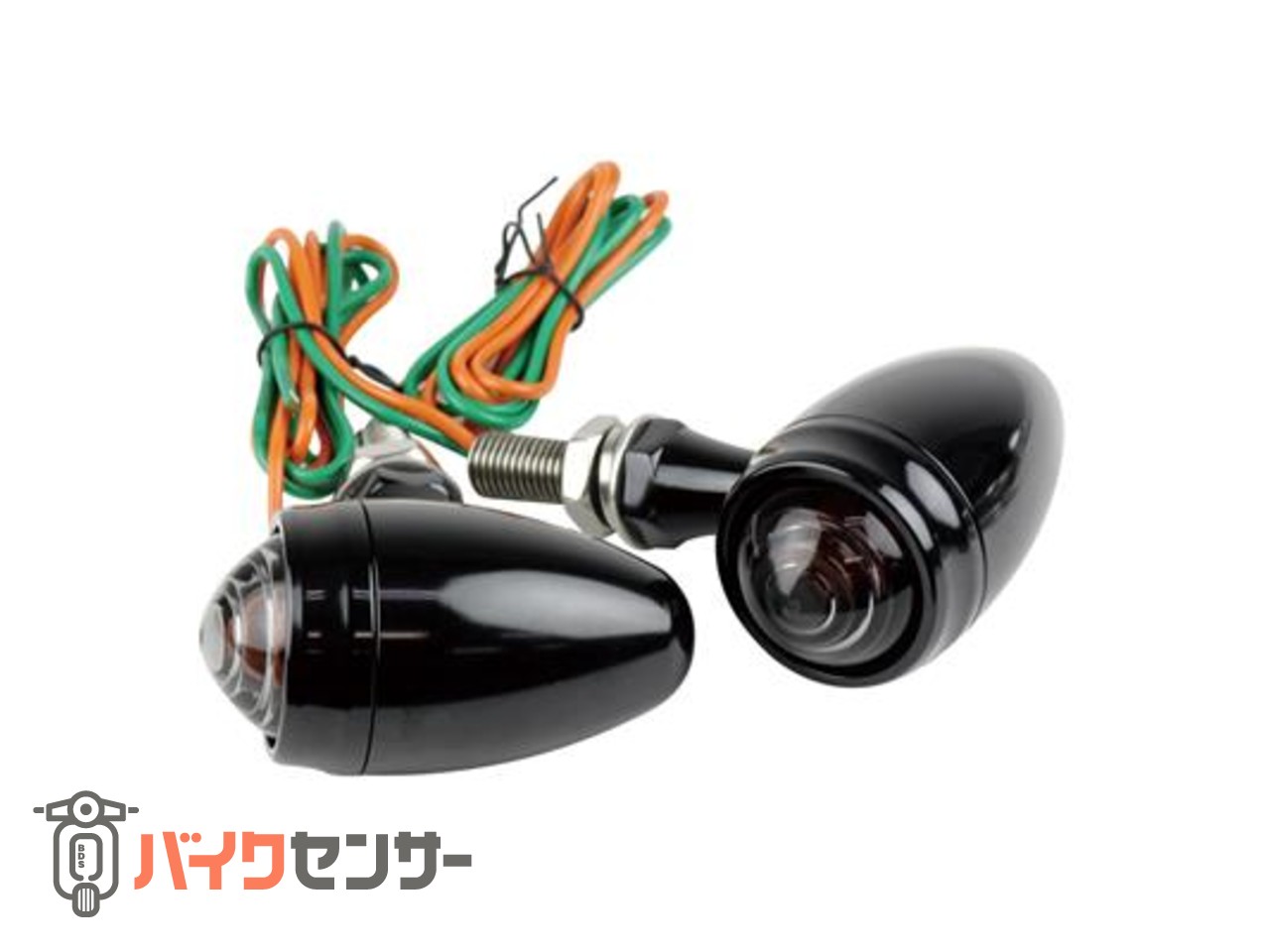 Billet Winker - Smooth Bullet ブラック／スモーク ・ガラスレンズ P003388| BDSバイクセンサー